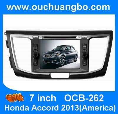 China Ouchuangbo Multimedia Car Stereo DVD Monitor for Honda Accord 2013 with 3D GPS navigation OCB-262 for sale