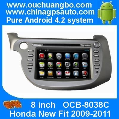 China Ouchuangbo Capacitive Android 4.2 GPS Navigation DVD Stereo for Honda New Fit 200-2011 USB for sale