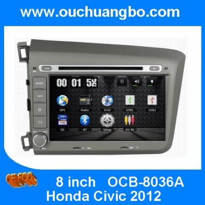 China Ouchuangbo Auto Stereo GPS DVD Player for Honda Civic 2012 Multimedia Kit iPod USB OCB-8036A for sale