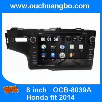 China Ouchuangbo Auto DVD Stereo GPS Navigation for Honda Fit 2014 HD Video Bluetooth  Digital TV RDS OCB-8039A for sale