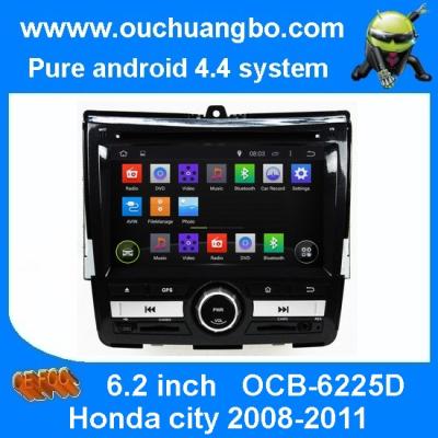 China Ouchuangbo DVD GPS Navigation iPod USB 3G Wifi for Honda city 2008-2011 Android 4.4 OS for sale