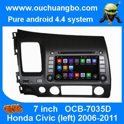 China Ouchuangbo car Radio Stereo DVD GPS Navi Player for Honda Civic (left) 2006-2011 Bluetooth for sale