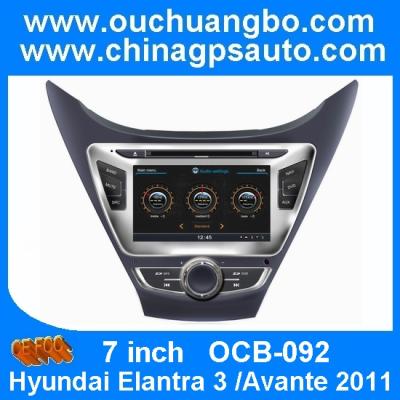 China Ouchuangbo S100 Platform for Hyundai Elantra 3 /Avante 2011 with Car Audio Stereo GPS Navigation OCB-092 for sale