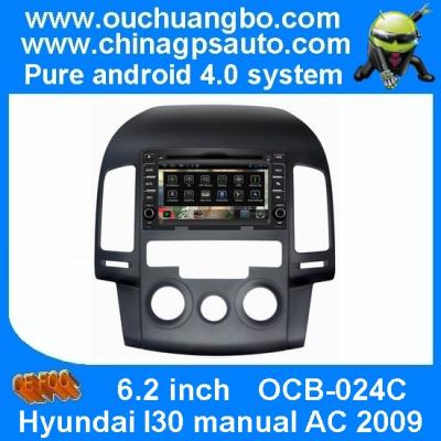 China Ouchuangbo S150 pure android 4.0 Hyundai I30 manual AC 2009 car gps navi built-in bluetooth TV audio player OCB-024C for sale
