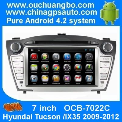 China Ouchuangbo Head Unit Car Pc Cortex A9 Dual Core Hyundai Tucson /IX35 2009-2012 Auto Radio Android 4.2 System OCB-7022C for sale