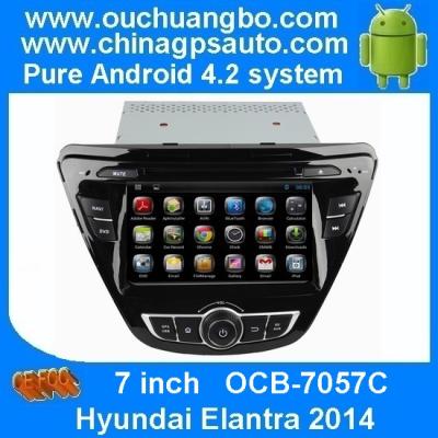China Ouchuangbo Newast Android 4.2 for Hyundai Elantra 2014 DVD Stereo Navigator Radio Video Player OCB-7057C for sale