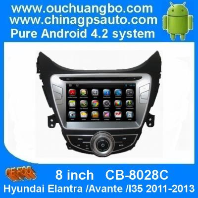 China Ouchuangbo Car GPS DVD radio nav for Hyundai Elantra /Avante /I35 2011-2013 Android 4.2 OS for sale