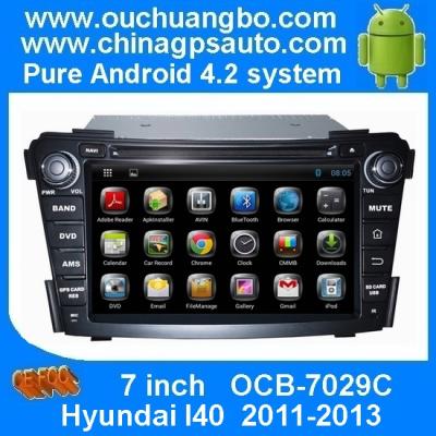 China Ouchuangbo car multimedia GPS navigation for Hyundai I40 2011-2013 1080P TV capacitive android 4.2 system OCB-7029C for sale