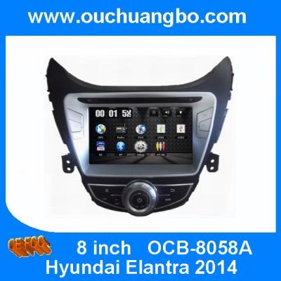 China Ouchuangbo GPS Navi Radio DVD Player for Hyundai Elantra 2014 USB iPod OCB-8058A for sale