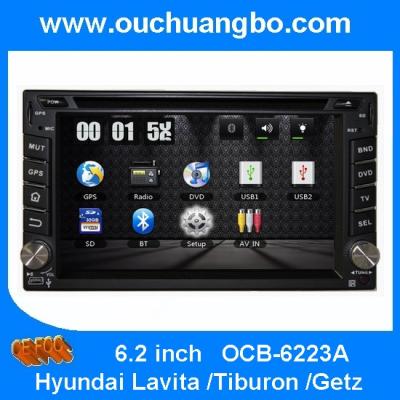 China Ouchuangbo Car Kit GPS DVD Nav Multimedia Radio Player for Hyundai Lavita /Tiburon /Getz OCB-6223A for sale