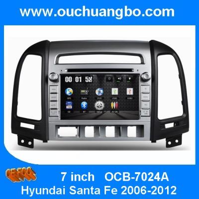 China Ouchuangbo Auto Multimedia DVD Radio Player for Hyundai Santa Fe 2006-2012 GPS  Navi iPod MP3 OCB-7024A for sale