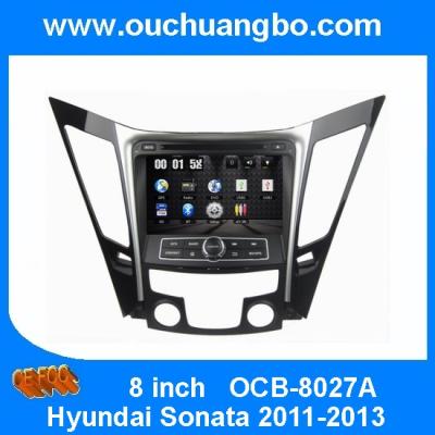 China Ouchuangbo Car Navi Multimedia DVD for Hyundai Sonata 2011-2013 Auto Radio RDS rear view camera OCB-8027A for sale
