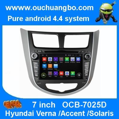 China Ouchuangbo Auto Multimedia GPS Navigation Hyundai Verna /Accent /Solaris Android 4.4 DVD P for sale