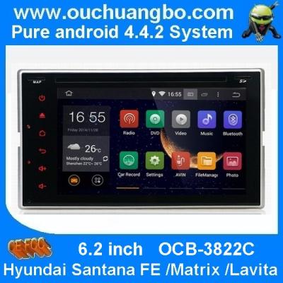 China Ouchuangbo Car Radio DVD Bluetooth USB 3G Wifi for Hyundai Santana Fe /Matrix /Lavita Andr for sale