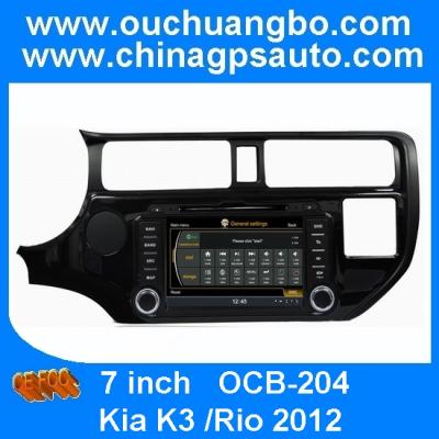 China Ouchuangbo Car DVD Radio Head Unit Sat Nav for Kia K3 /Rio 2012 iPod 3GWifi Hot TV S100 System OCB-204 for sale