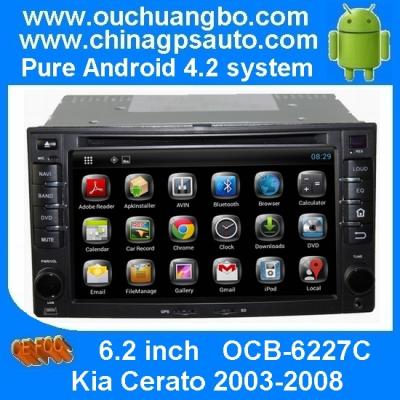 China Ouchuangbo Car DVD Kia Cerato 2003-2008 Sat Navi Radio Player SD Bluetooth Android 4.4 OS for sale