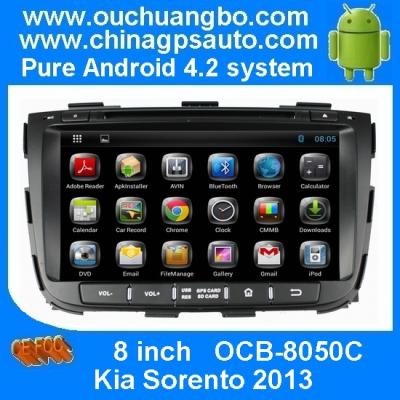 China Ouchuangbo Pure Android 4.2 Auto DVD GPS Navi for Kia Sorento 2013 3G Wifi 1.6GHz Radio Player OCB-8050C for sale