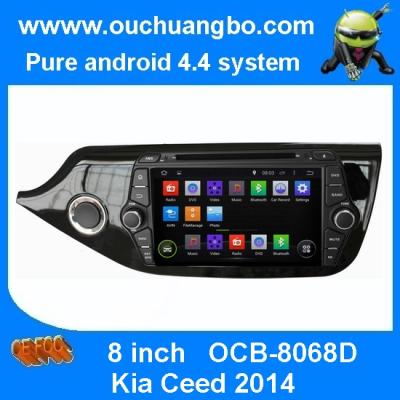 China Ouchuangbo Auto GPS Navigation 3G Wifi Bluetooth for Kia Ceed 2014 DVD Media Player Android 4.4 Radio OCB-8068D for sale