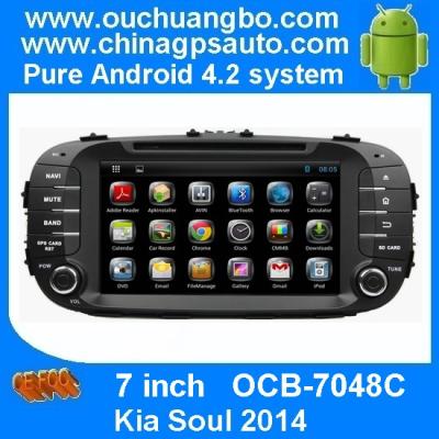 China Ouchuangbo GPS Wifi BT Android 4.2 for Kia Soul 2014 DVD Navi Multimedia Kazakhstan map for sale