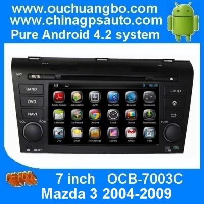 China Ouchuangbo Car Video Multimedia Capacitive Android 4.2 for Mazda 3 2004-2009 GPS Navi DVD Player OCB-7003C for sale