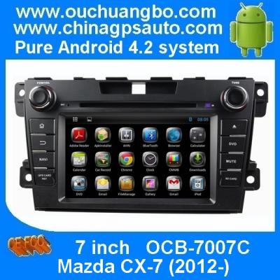 China Ouchuangbo Android 4.2 DVD Navi Radio Player for Mazda CX-7 (2012-) Car Pc GPS iPod BT 3G Wifi OCB-7007C for sale