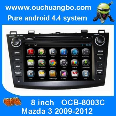 China Ouchuangbo Pure Android 4.2 DVD Multimedia Kit GPS for Mazda 3 2009-2012 3G wifi Bluetooth Radio OCB-8003C for sale