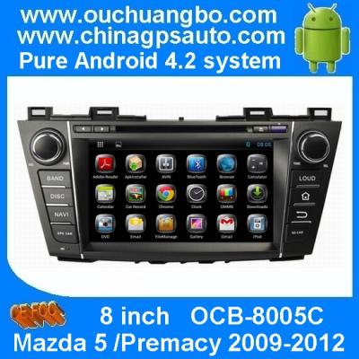 China Ouchuangbo Car DVD Video Player Android 4.2 for Mazda 5 /Premacy 2009-2012 GPS Stereo System OCB-8005C for sale