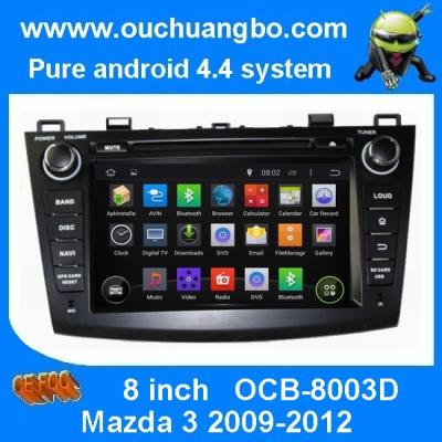 China Ouchuangbo Pure Android 4.4 GPS Navigation iPod USB 3G Wifi Radio for Mazda 3 2009-2012 DV for sale