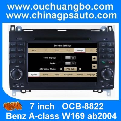 China Car multimedia bluetooth USB for Mercedes Benz A-class W169 with iPod RDS CD player OCB-8822 for sale