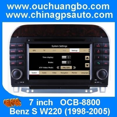 China Car multimedia for Mercedes Benz S W220 with gps navigation radio dvd USB SD Bluetooth OCB-8800 for sale