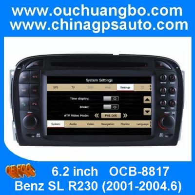 China Ouchuangbo Mercedes Benz SL R230 car radio with Bluetooth Steering Wheel Control ipod OCB-8817 for sale