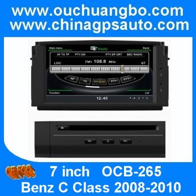 China Ouchuangbo S100 for Mercedes Benz C Class 2008-2010 Car Audio System Navigation Radio with Bluetooth USB SD Phone Book for sale