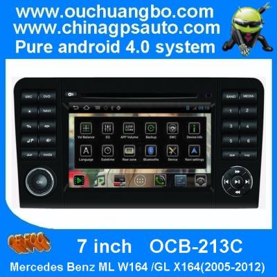 China Ouchuangbo Car Audio GPS Navi Radio S150 Android 4.0 for Benz ML W164 /GL X164(2005-2012) with 3G Wifi USB VCD OCB-213C for sale
