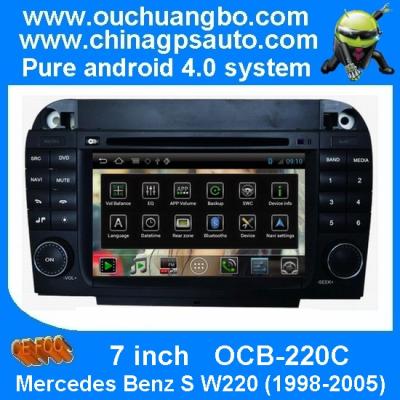 China Ouchuangbo HD Screen DVD Radio Android 4.0 for Mercedes Benz S W220 1998-2005 S150 System USB 3G Wifi Can Bus OCB-220C for sale