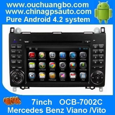 China Ouchuangbo Android 4.2 GPS Radio Stereo for Mercedes Benz Viano Vito Auto Radio BT 3G Wifi CAN BUS OCB-7002C for sale