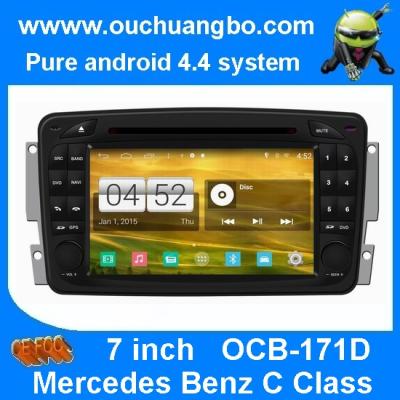 China Ouchuangbo android 4.4 car stereo dvd gps navigaton Mercedes W203 support BT Aux 3G WIFI for sale
