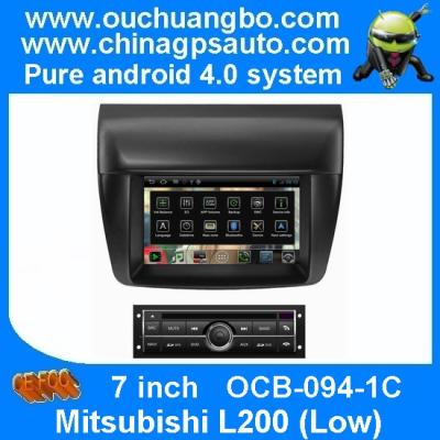 China Ouchuangbo pure android 4.0 car GPS sat navi for Mitsubishi L200(Low) with S150 System 3G wifi SWC BT radio OCB-094-1C for sale
