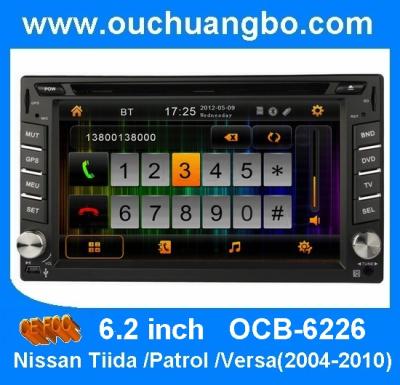 China Ouchuangbo car audio player for Nissan Tiida /Patrol /Versa with gps navigation radio OCB-6226 for sale