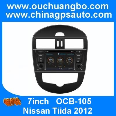 China Ouchuangbo S100 Car Navigation GPS Video for Nissan Tiida 2012 with Bluetooth DVD Radio SP Rearview for sale