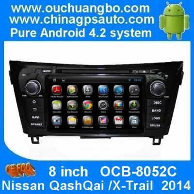 China Ouchuangbo Android 4.2 DVD Navi multimedia for Nissan QashQai  /X-Trail 2014 with GPS Radio BT USB DVR OCB-8052C for sale