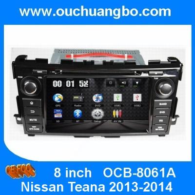 China Ouchuangbo Car Audio GPS DVD Player Nissan Teana 2013-2014 Auto Multimedia Radio System OCB-8061A for sale
