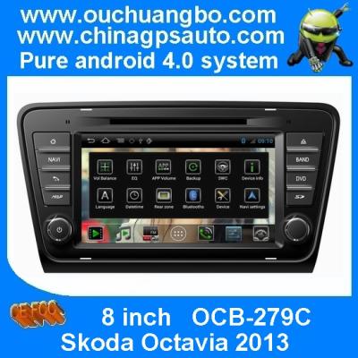China Ouchuangbo Car Radio Player Skoda Octavia 2013 GPS Navi Multimedia S150 Android 4.0 for sale