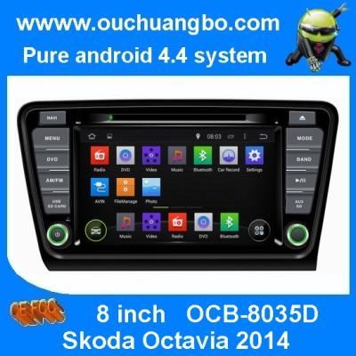 China Ouchuangbo Auto Radio Stereo DVD Player for Skoda Octavia 2014 Pure Android 4.4 GPS Naviga for sale