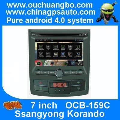 China Ouchuangbo Ssangyong Kororando S150 Platform Android 4.0 DVD Player GPS Navi Radio MP3 EQ for sale