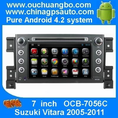 China Ouchuangbo HD 1080P GPS Navigation Stereo DVD Radio Capacitive Screen Android 4.2 Suzuki Vitara 2005-2011 OCB-7056C for sale