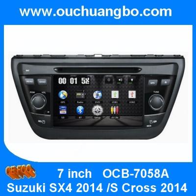 China Ouchuangbo Car GPS DVD Stereo for Suzuki SX4 2014 /S Cross 2014 USB iPod Radio Player OCB-7058A for sale