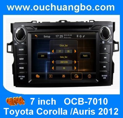 China Car stereos radio bluetooth gps for Toyota Corolla /Auris 2012 OCB-7010 for sale