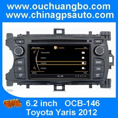 China Ouchuangbo audio radio sat navi kit for Toyota Yaris 2012 S100 Platform with 3G WIFI 1080P video player  OCB-146 for sale