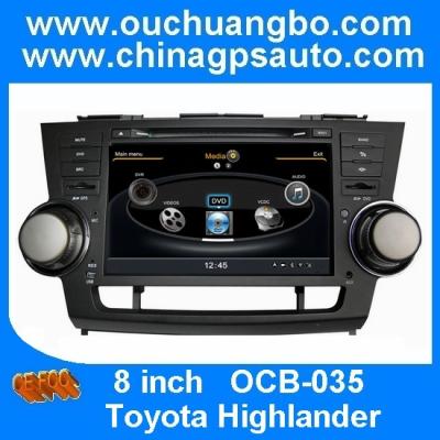 China Ouchuangbo S100 platform Toyota Highlander DVD GPS stereo with phonebook SD 1G CPU video player OCB-035 for sale
