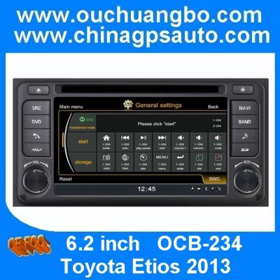 China Ouchuangbo S100 platform 6.2 inch Toyota Etios 2013 audio DVD head unit GPS navigation OCB-234 for sale